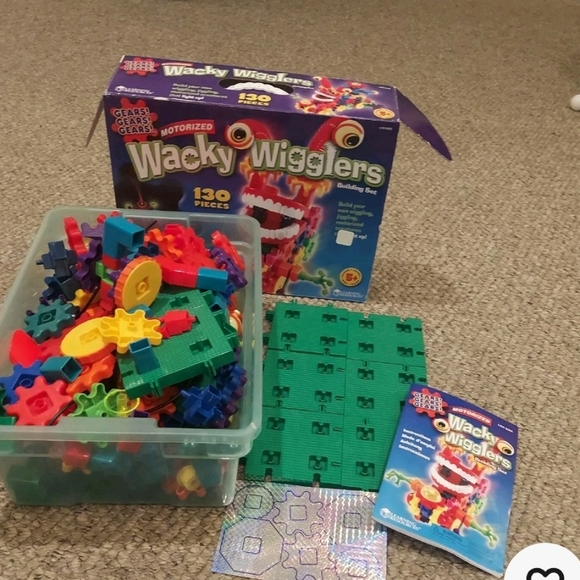 learningresources | Toys | Wacky Wigglers Building Set Gears Huge Lot ...
